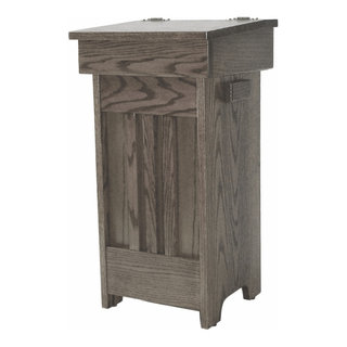 Amish Made Oak Mission Trash Can - Traditional - Trash Cans - by ...