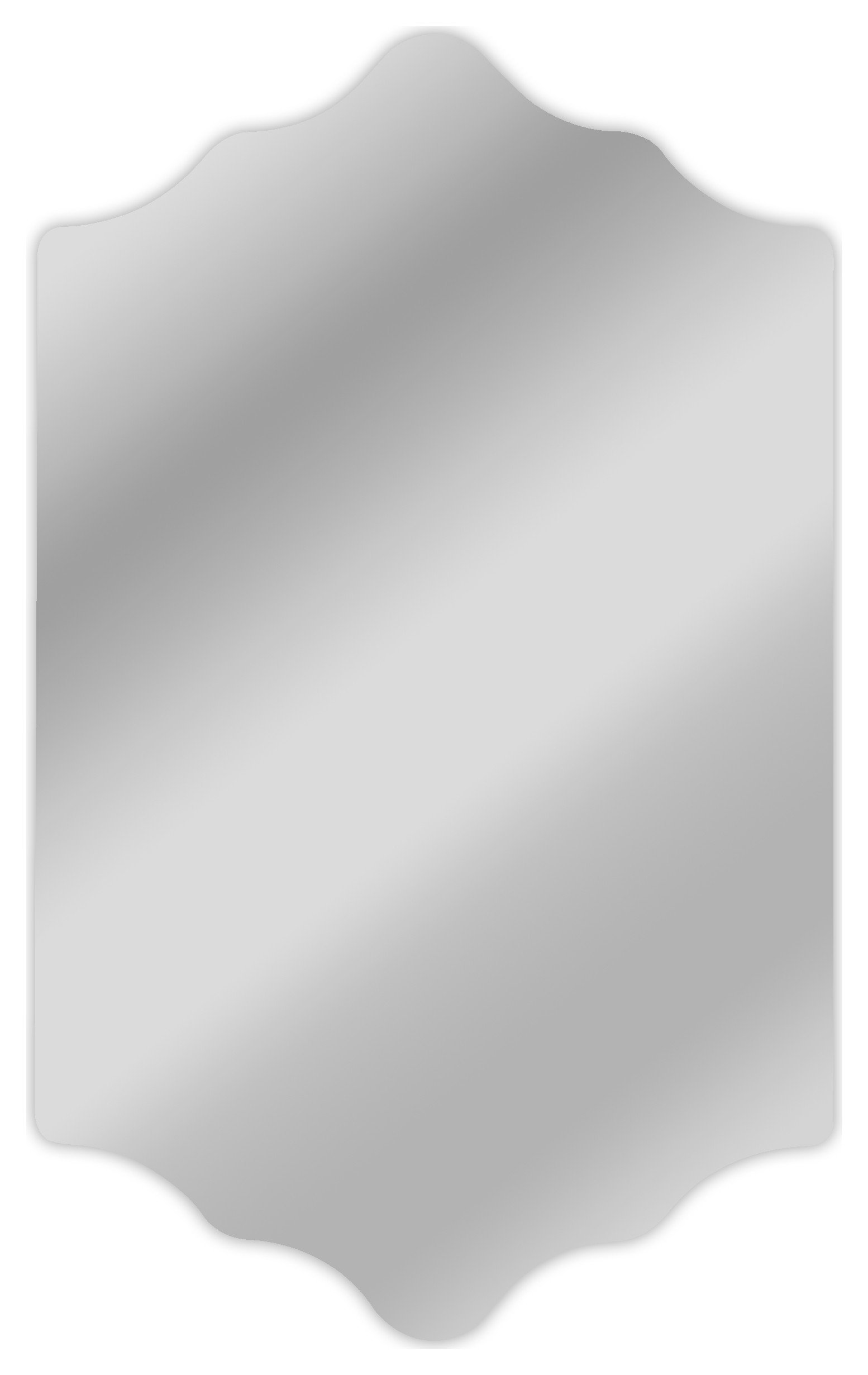 CHLOE's Reflection Verical/Horizontal Hanging Novelty Frameless Wall ...