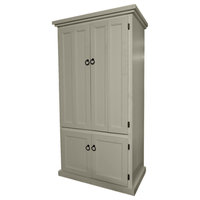 Rustic Two Tone Computer Armoire Desk - Transitional - Armoires And ...