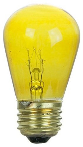 Sunlite 11 Watt S14 Colored Sign Light Bulb, Medium Base, Transparent ...