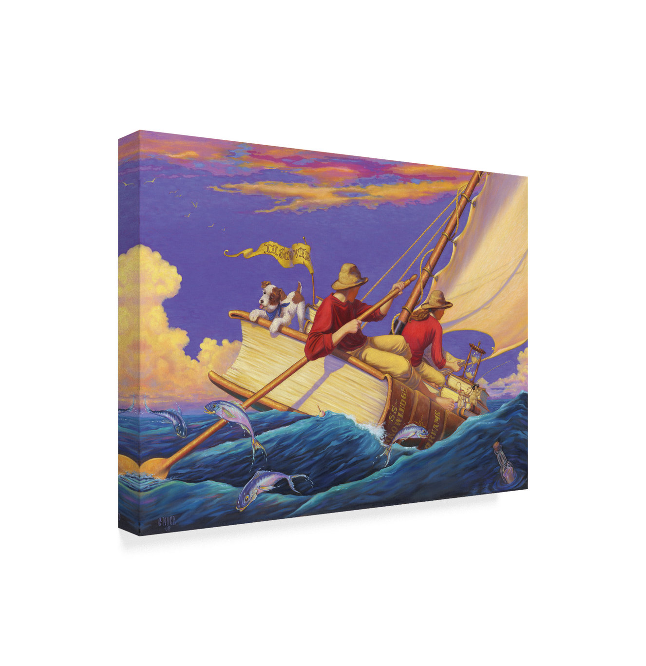 Christopher Nick 'Set Sail' Canvas Art, 19"x14" - Beach Style - Prints ...