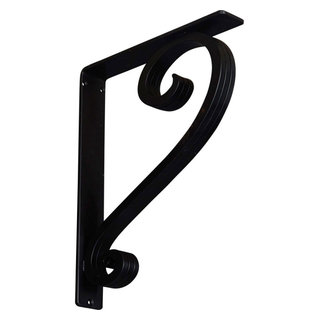 Edwards Wrought Iron Bracket, 2"Wx12"Dx15"H - Brackets - by Ekena ...