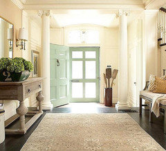 Decorating wall opposite entry door | Houzz Forum