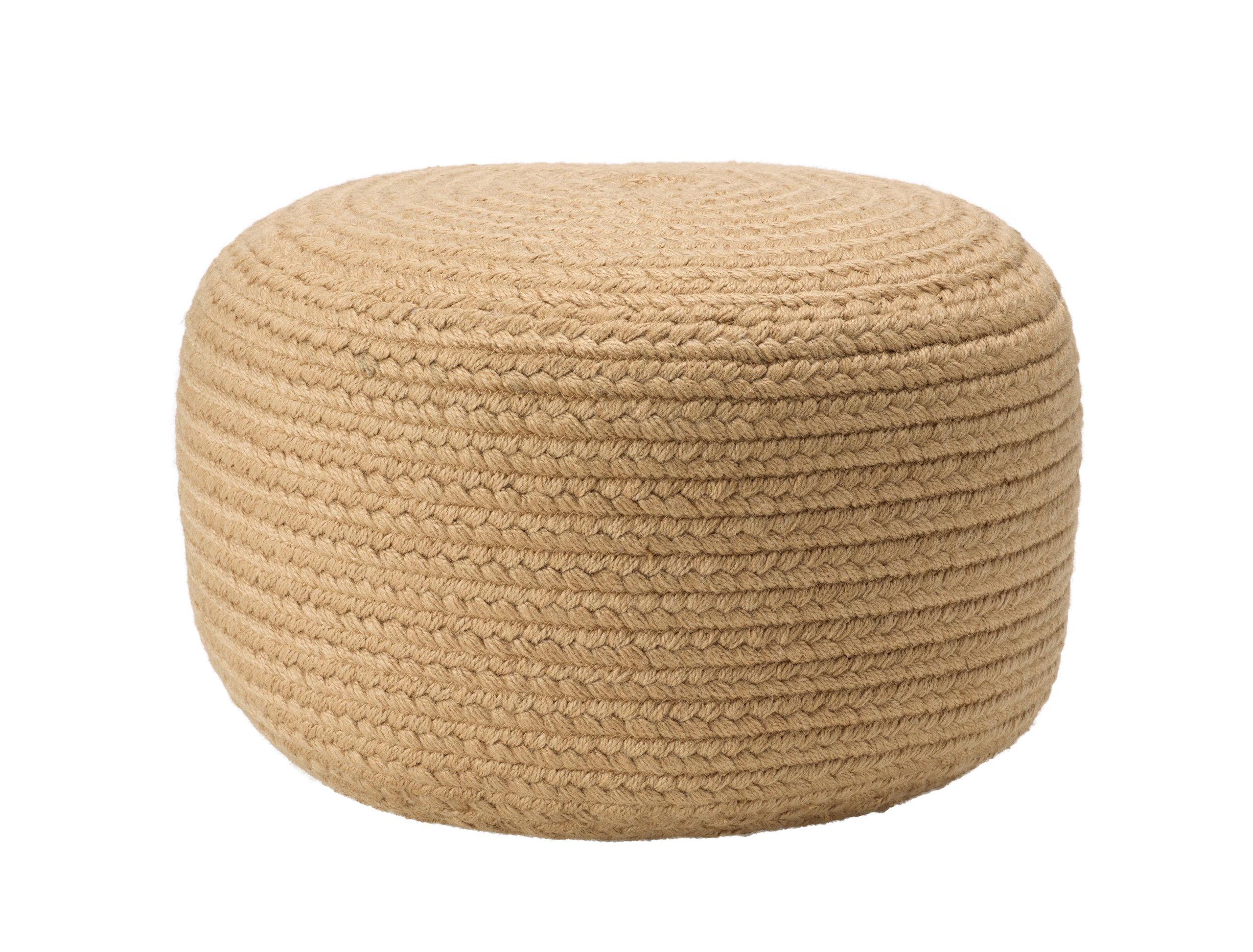 Jaipur Living Santa Rosa Indoor/Outdoor Solid Cylinder Pouf - Farmhouse - Floor Pillows And ...