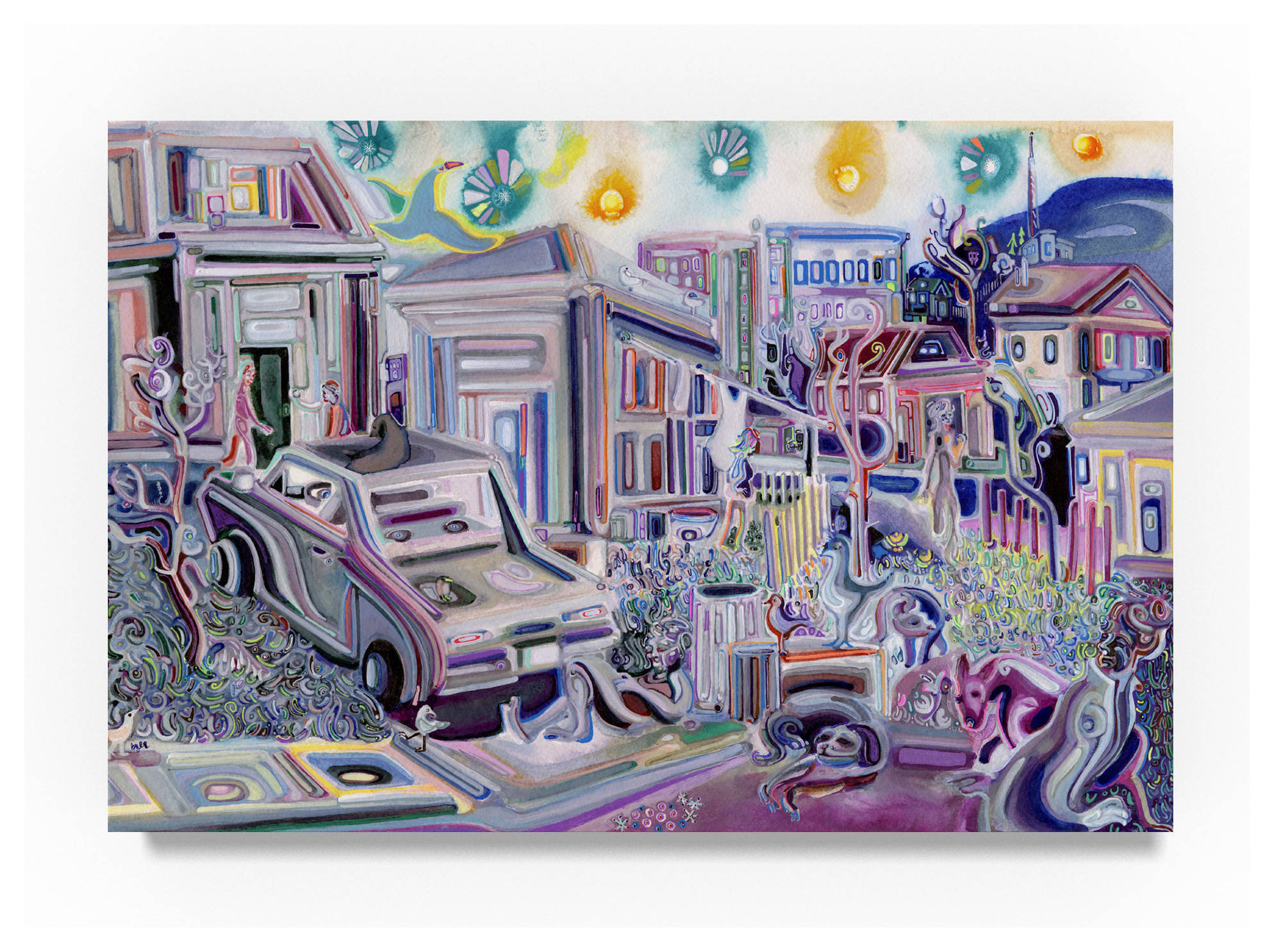 "Lawns" by Josh Byer, Canvas Art, 12"x19" - Contemporary - Prints And Posters - by Trademark ...