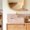 Pink Premium Terrazzo Bathroom Sink, Tikamoon Made - Contemporary ...