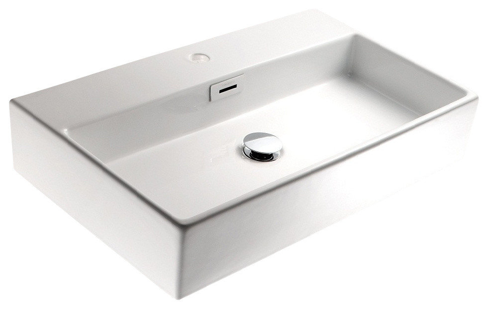 Quarelo 53709 Ceramic Sink, 27.6" - Contemporary - Bathroom Sinks - by ...