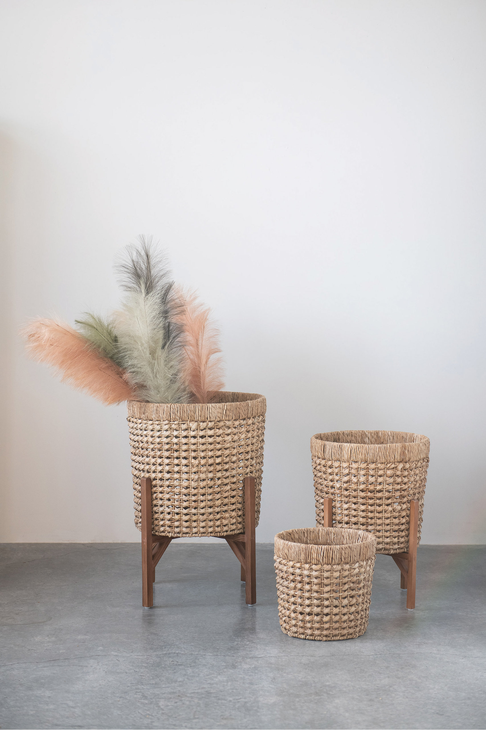 Polyester Bristle Grass Branch, Set of 12 - Artificial Plants And Trees ...