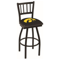 Holland L018 Iowa 25" Swivel Counter Stool - Black - Contemporary - Bar ...