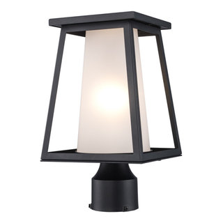 One Light Post Mount in Black - Transitional - Post Lights - by LAMPS ...