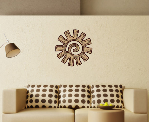 Aztec Vinyl Wall Decal AztecUScolor003, 48 in. - Contemporary - Wall ...