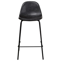 Smart Bar Stool, Black Leather - Midcentury - Bar Stools And Counter ...