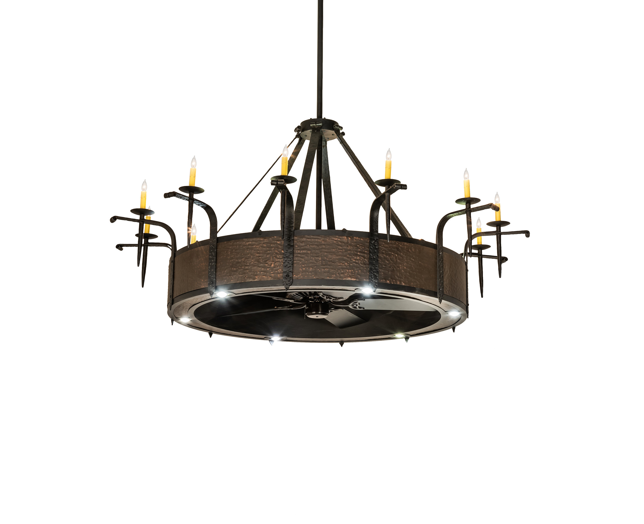 74" Wide Costello 12 Light Chandel-Air - Industrial - Ceiling Fans - by ...