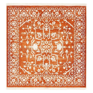 Contemporary Classique SIenna Area Rug, 4' Square - Mediterranean ...