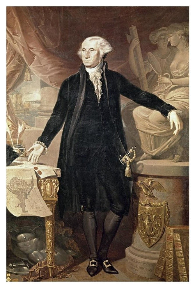 "George Washington" Digital Paper Print by Jose Perovani, 17"x24", 26 ...
