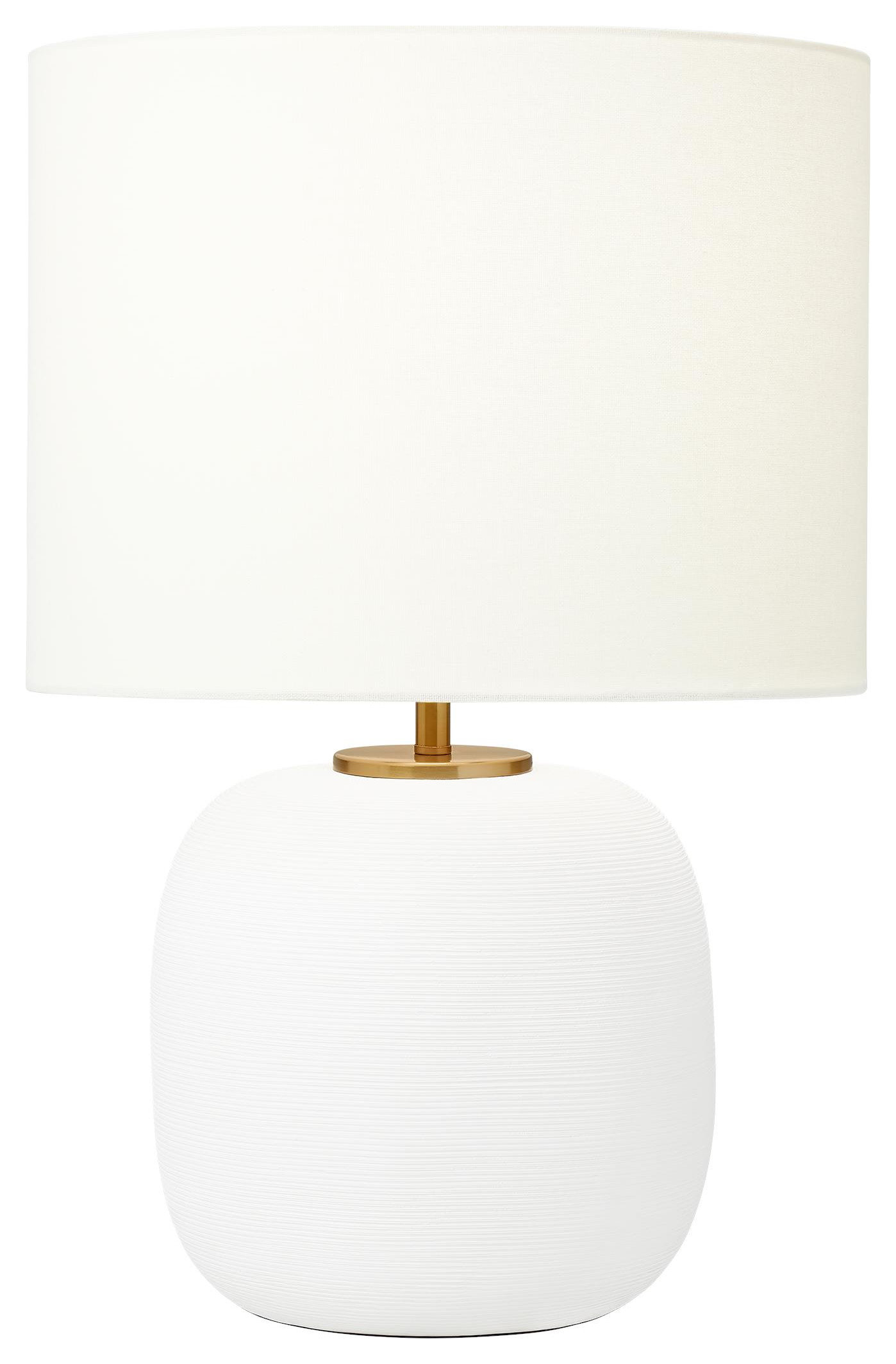 Fanny Wide Table Lamp, Matte White Ceramic - Transitional - Table Lamps ...