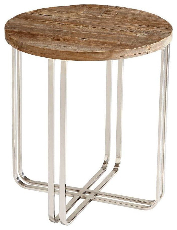 Cyan Design Montrose Side Table, Black Forest Grove and Chrome ...