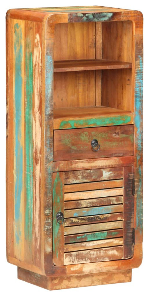 vidaXL Highboard Floor Storage Cabinet Accent Cabinet Solid Reclaimed ...