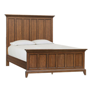 Roseto HMIF74129 Leanne Queen Poplar Panel Bed Frame - Transitional ...