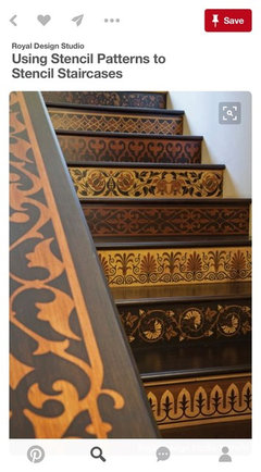 Stencils for stair risers