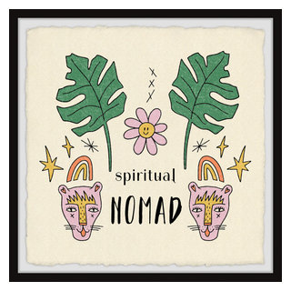 "Spiritual Nomad" Framed Painting Print, 18x18 - Contemporary - Prints ...