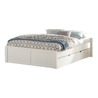Hillsdale Pulse Wood Full Platform Bed With Trundle, Full Bed ...