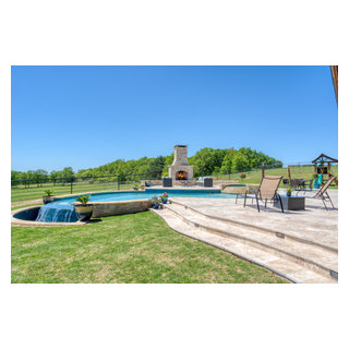 Bowie Infinity Pool - Traditional - Pool - Dallas - by Sunfish Pools ...