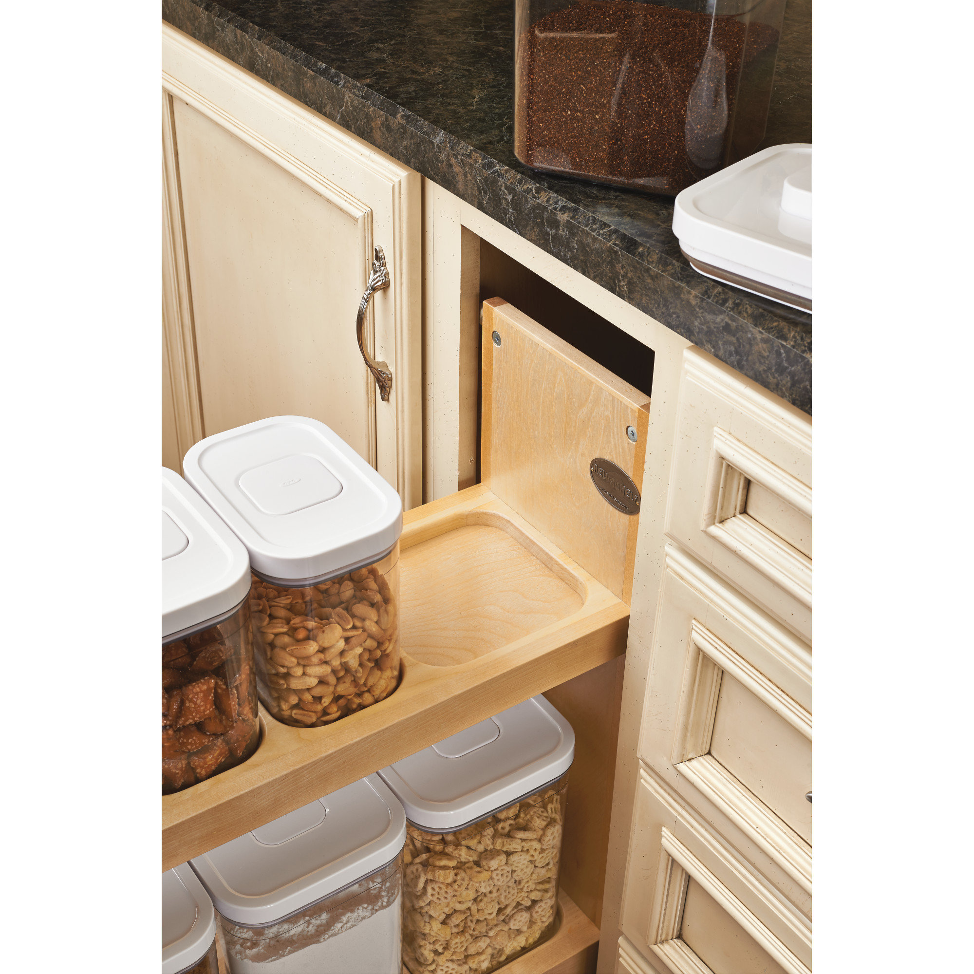 Wood Base Cabinet OXO Pull Out Organizer With Soft Close, 8.75"Wx21.63 ...