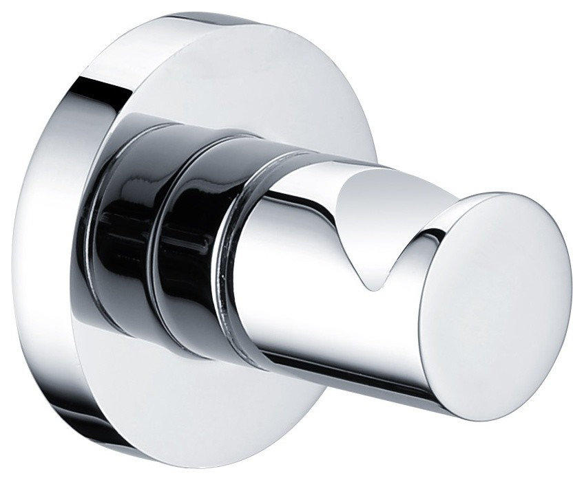 Brentwood Wall Mounted Solid Brass Robe Hook in Polished Chrome ...