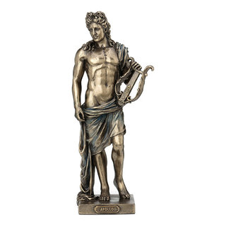 Apollo Holding The Lyre Statue - Traditional - Decorative Objects And ...