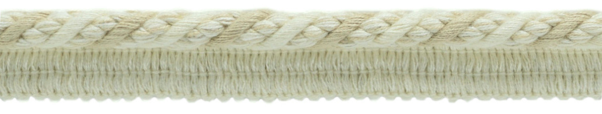 Rope Cord With Lip, Style# 0516EMP, Color# W13, Cream Ivory, 24 Yards ...