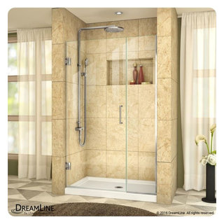 DreamLine 37 1/2" to 45"x72" Hinged Sliding Shower Door, SHDR-243957210 ...