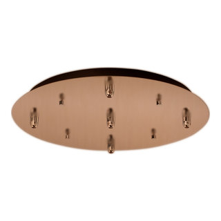 Multi-Port Canopy, 5 Ports, Vintage Brass - Contemporary - Lighting ...