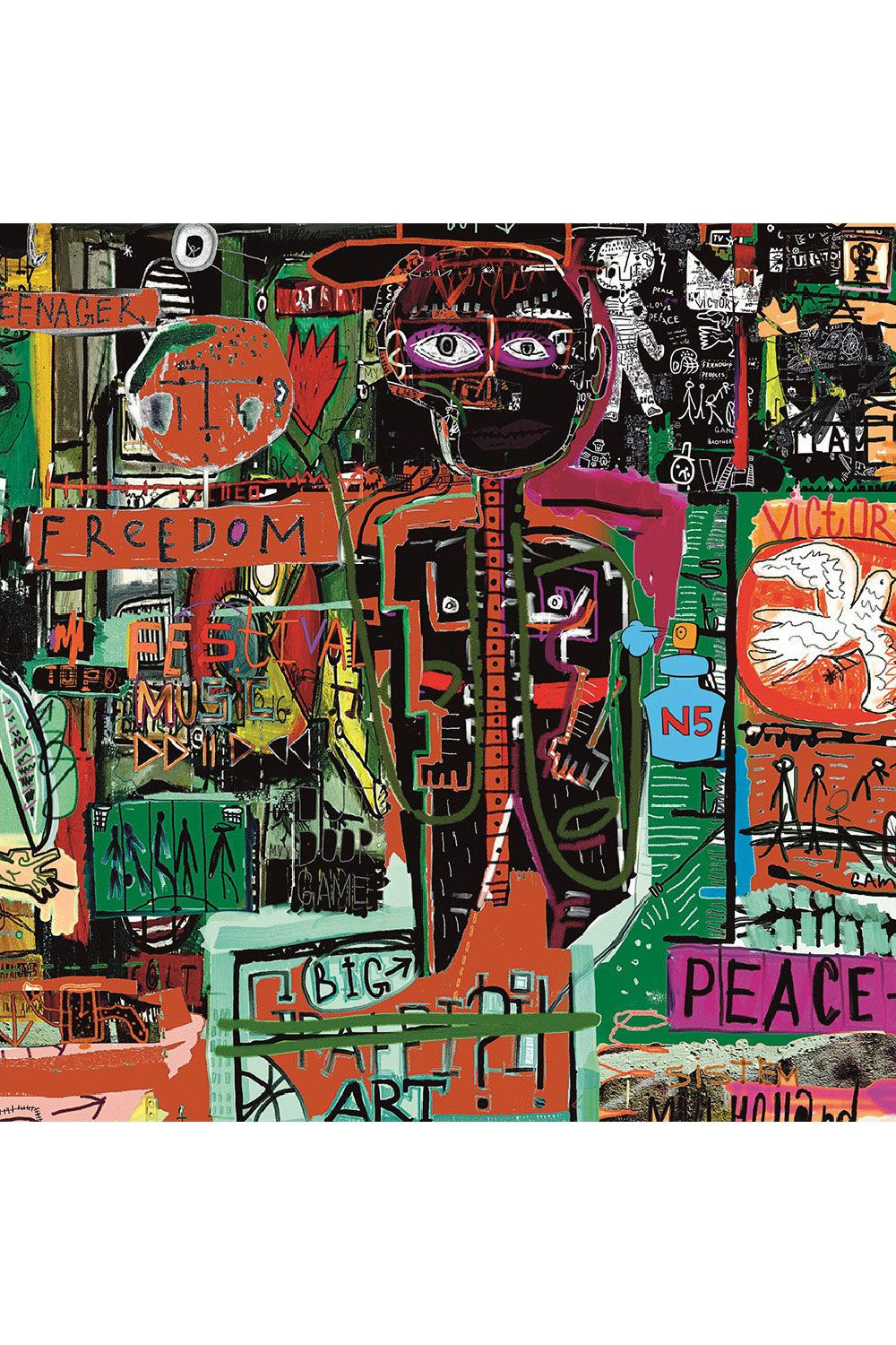 Modern Graphic Artwork | Andrew Martin I Still Love You, 59" X 59 ...