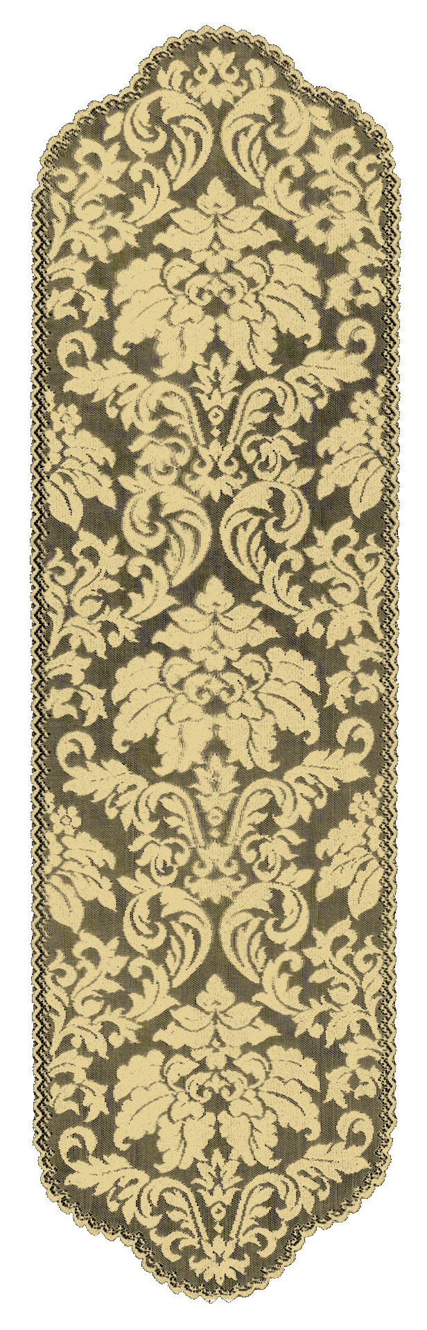 Heritage Damask 14x49 Runner - Traditional - Table Runners - by ...