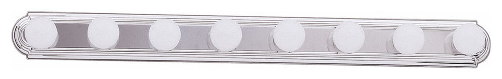 8-Light Bath Fixture Chrome - Traditional - Bathroom Vanity Lighting ...