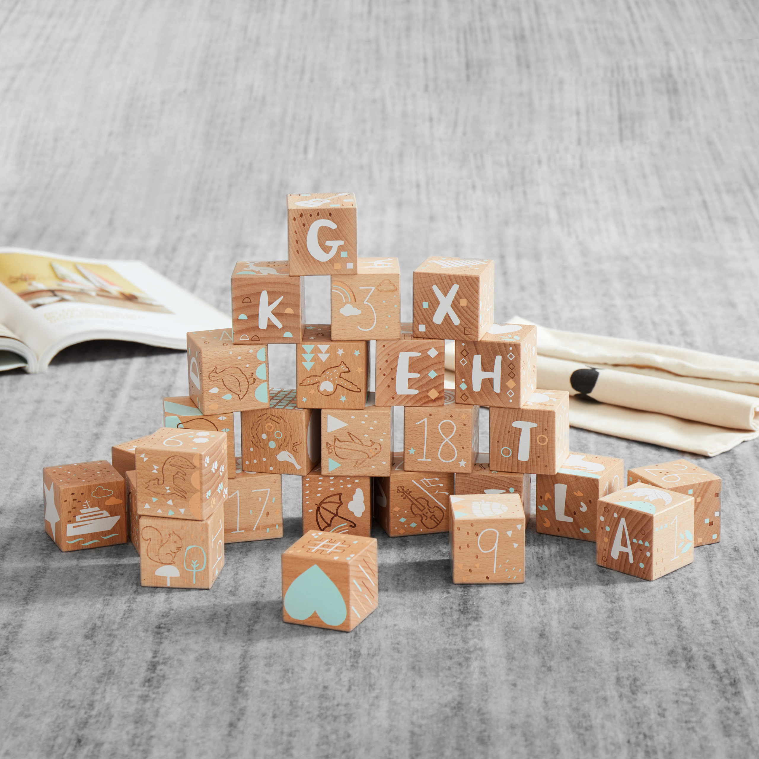 Keepsake Etched Baby Blocks - Kids Toys And Games - by Wonder and Wise ...