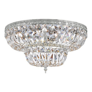 Crystorama 4-Light Clear Swarovski Spectra Chrome Ceiling Mount ...