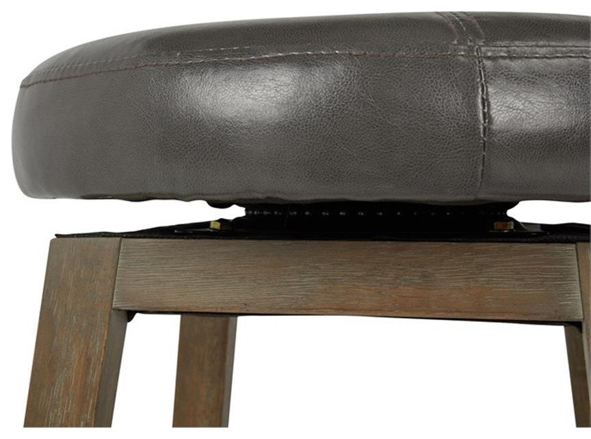 Kosas Home William 26" Transitional Polyurethane Counter Stool in Gray ...