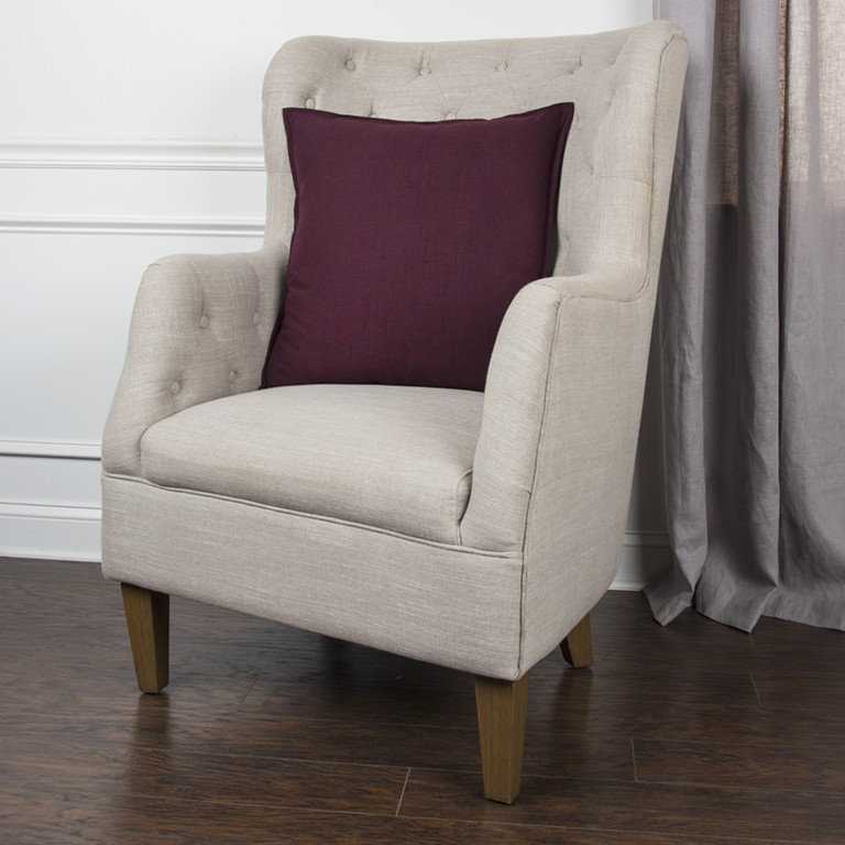 Merlot Solid Flange Edged Modern Down Throw Pillow - Contemporary ...