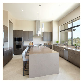 Ivory White Quartz Kitchen Counters - Transitional - Kitchen - Phoenix ...