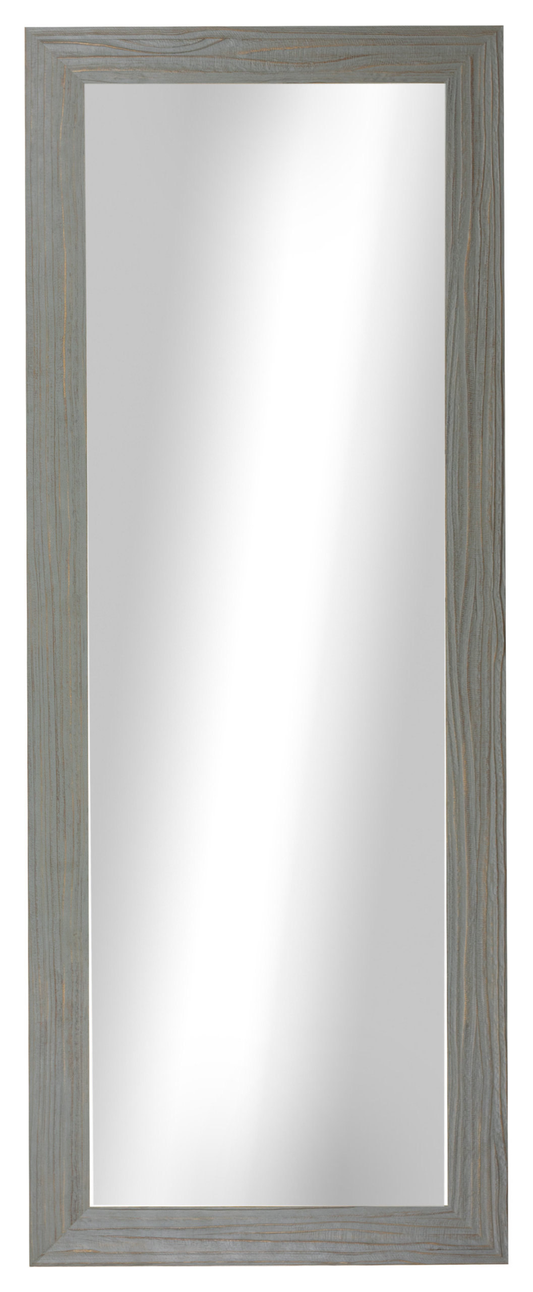 Modern Rustic Wooden Weathered Gray Wall Mirror, 39.25x45.75 ...
