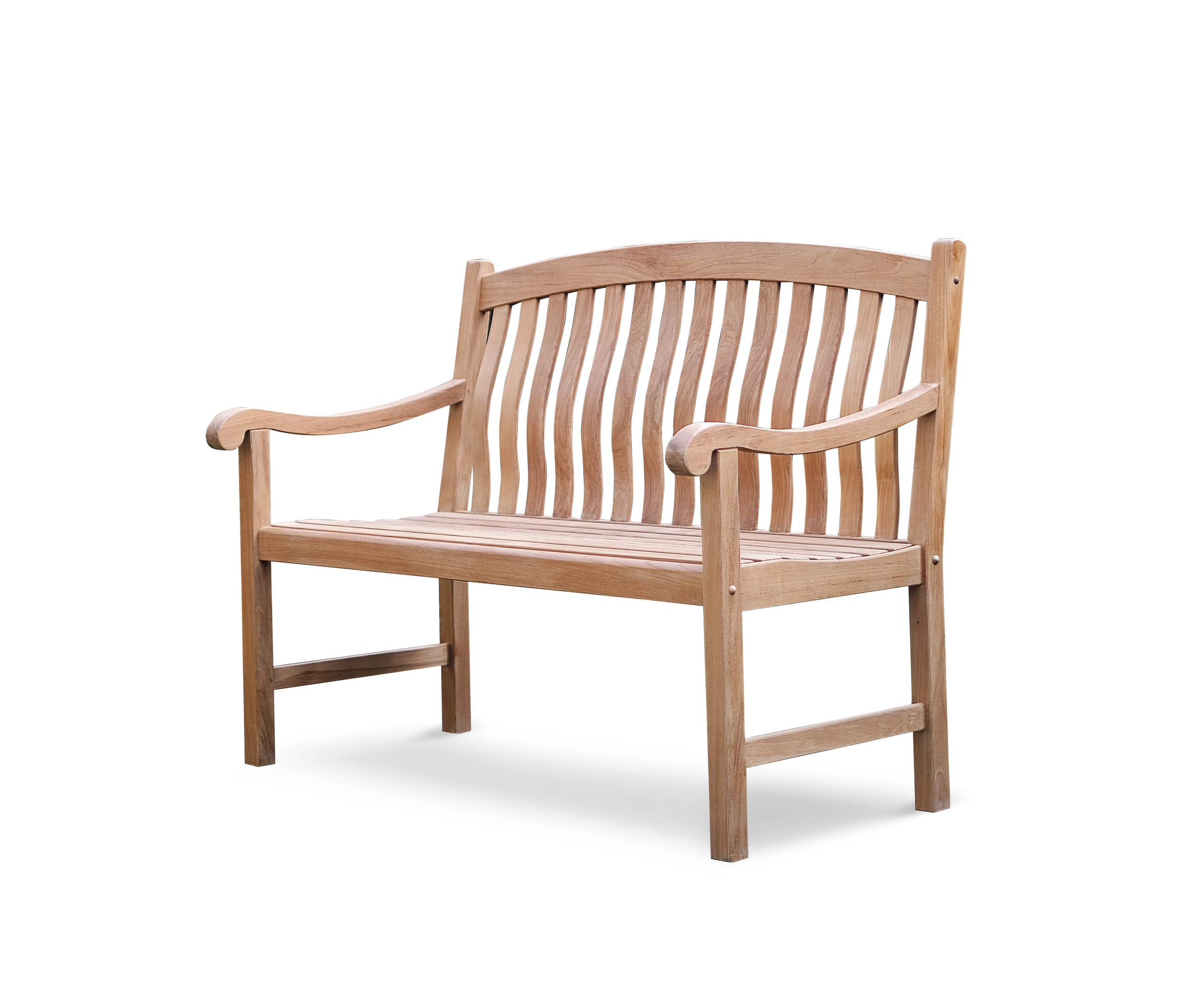 Vermont Teak Wood Outdoor Bench - Transitional - Outdoor Benches - by ...
