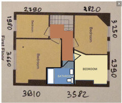 How to reconfigure the layout from 3 to 4 bedrooms | Houzz UK