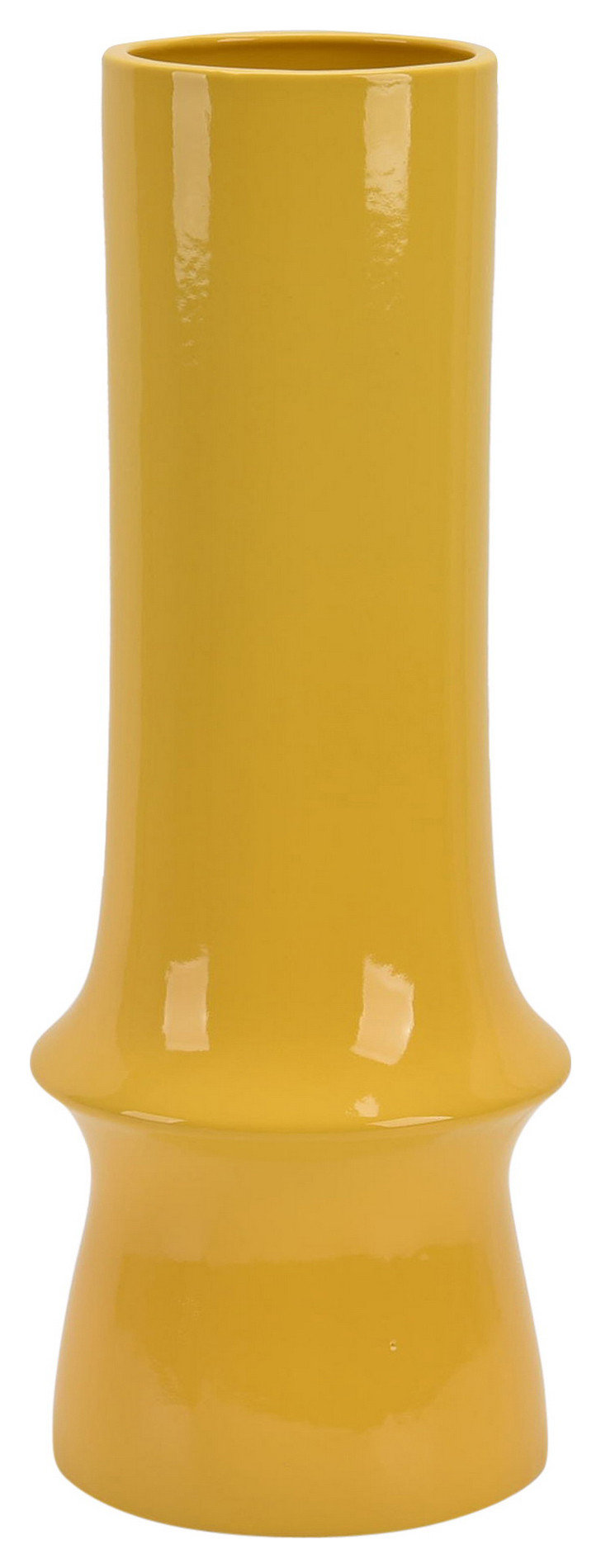 Plutus Brands Vase, Yellow Porcelain - Contemporary - Vases - by Plutus ...