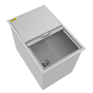 VEVOR Drop In Ice Chest Cooler Stainless Steel W/ Push-Pull Cover ...