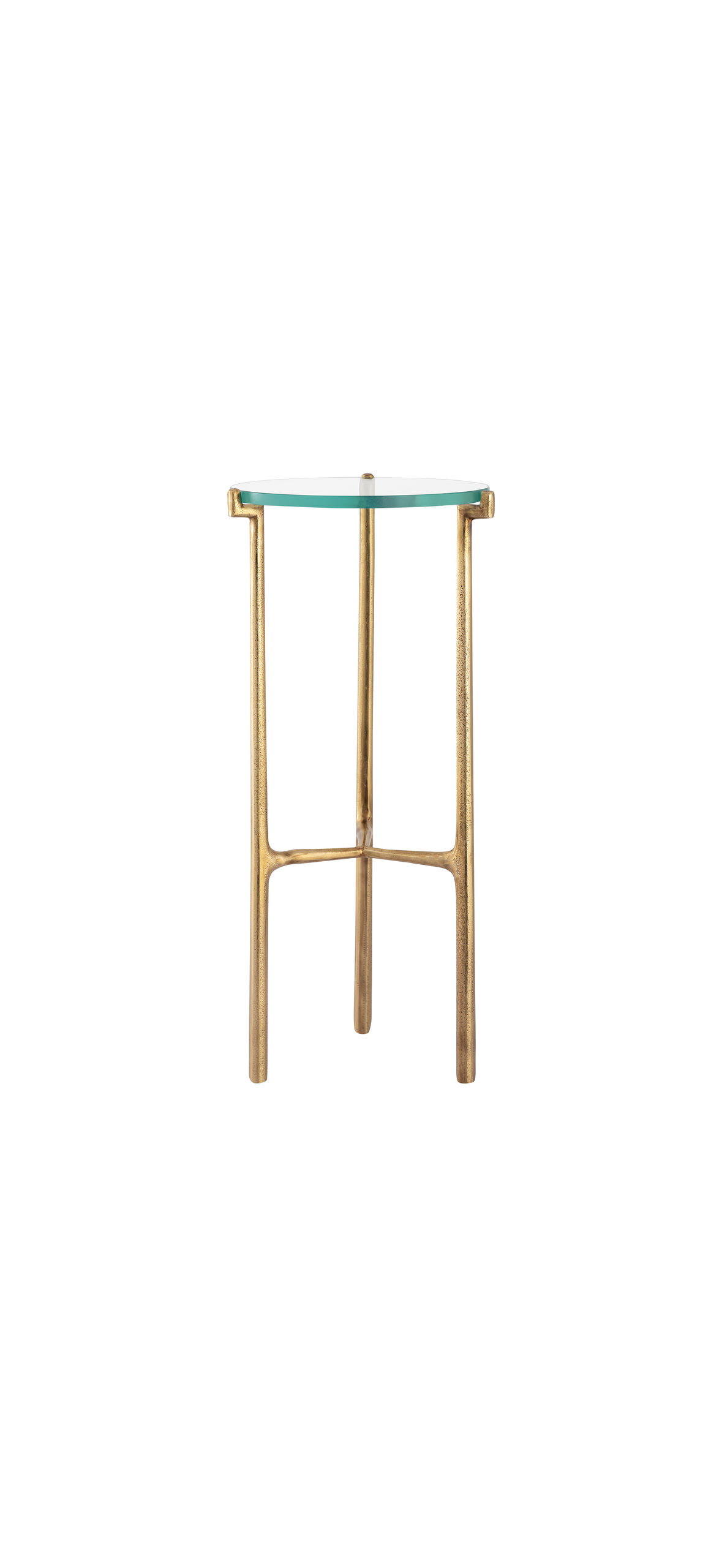 Bump Out Accent Table Aged Brass - Contemporary - Side Tables And End ...