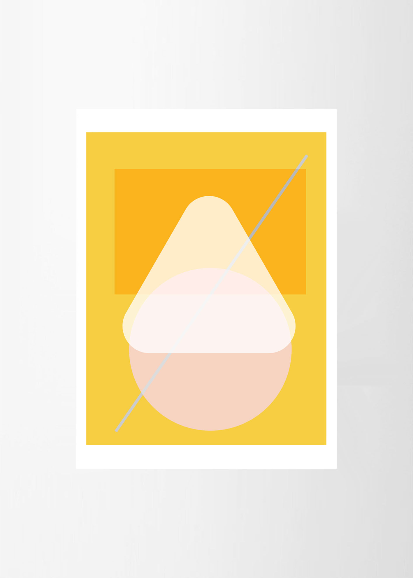 Yellow Sunday Print, 22 X 28 Inches - Contemporary - Prints And Posters ...