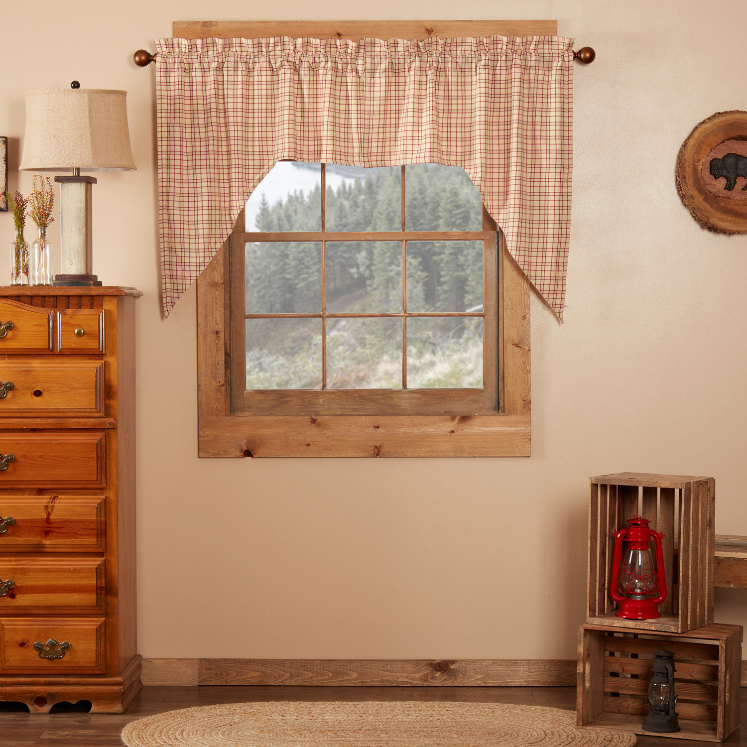 Tacoma Swag Set, 36x36 - Farmhouse - Valances - by VHC Brands | Houzz