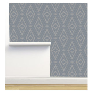 Diamond Slate Wallpaper by Monor Designs, Sample 12"x8" - Contemporary ...